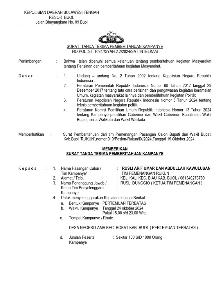 STTP Rukun TGL 24 | PDF