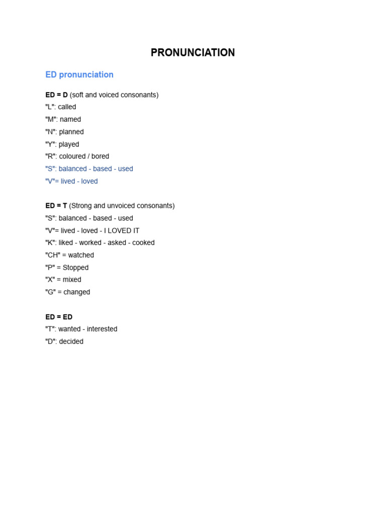Pronunciation Guide Overview | PDF