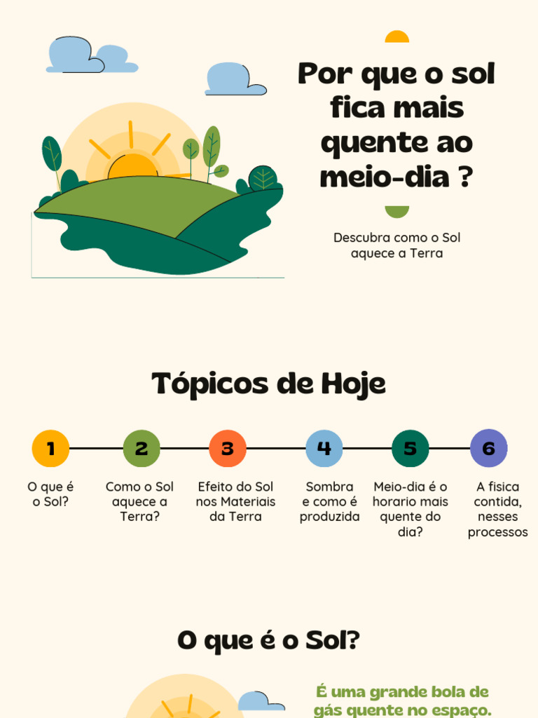 Por Que o Sol É Mais Quente Ao Meio Dia | PDF | Sol | Energia solar