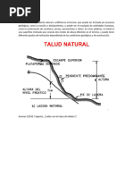 Partes de un Talud y su Definición | PDF