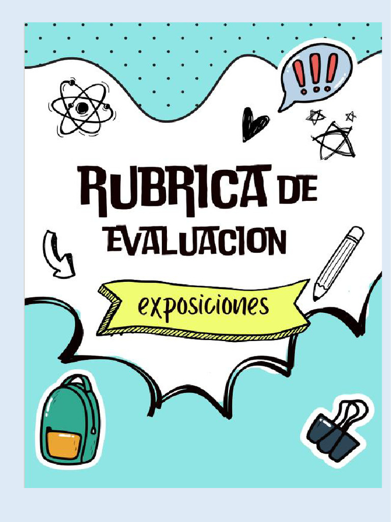 Rubrica de Evaluación para Exposiciones | PDF | Creatividad | Cognición