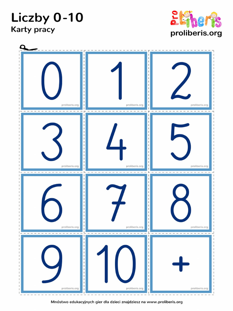 Cyferki Karty Pracy 01 | PDF