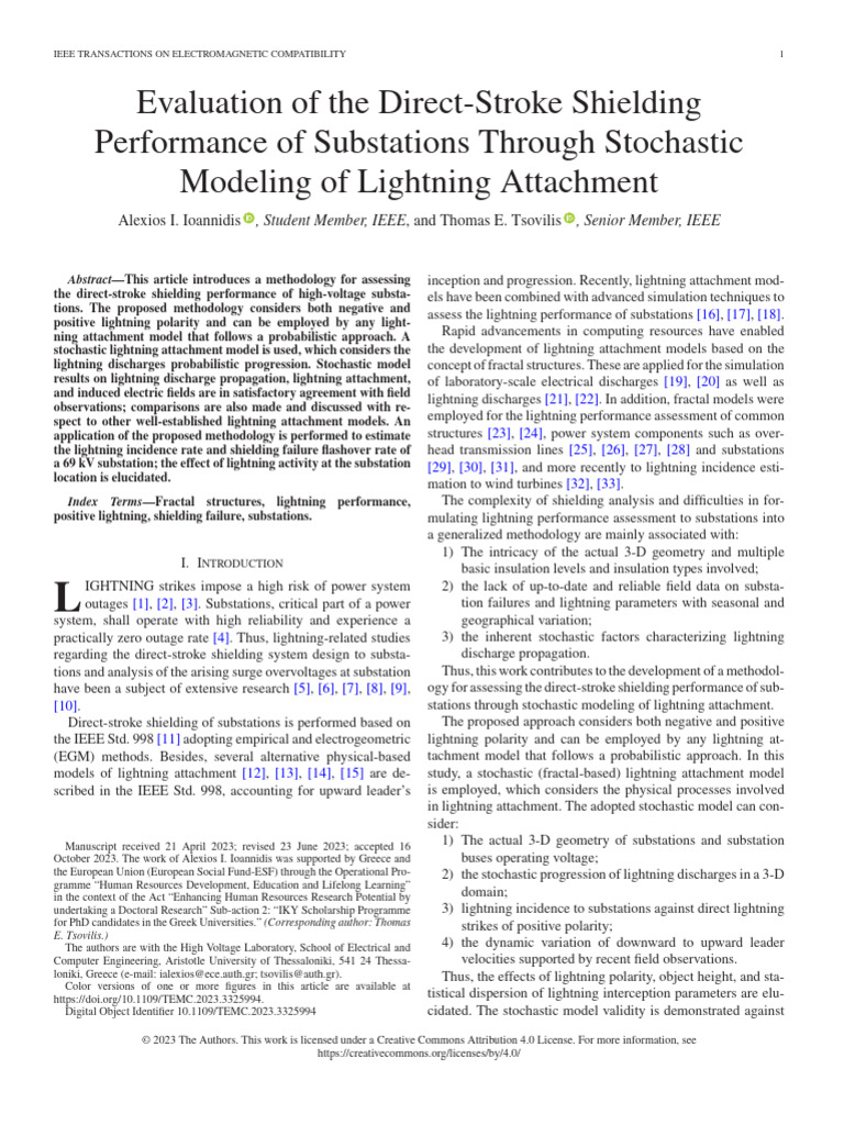 Evaluation of The Direct-Stroke Shielding | PDF | Lightning ...