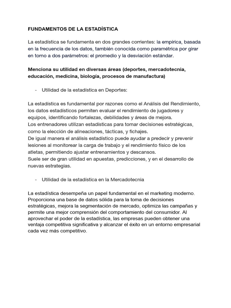 Act 2 | PDF | Estadísticas | Marketing