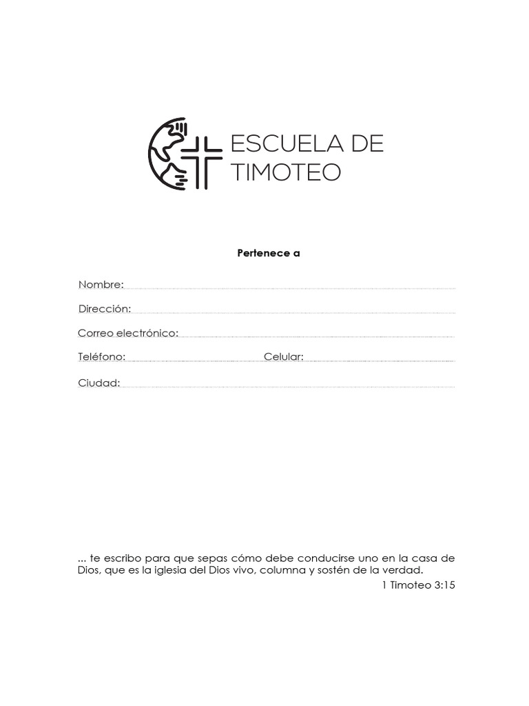 Escuela de Formación Teológica Timoteo | PDF | Biblia hebrea | Biblia
