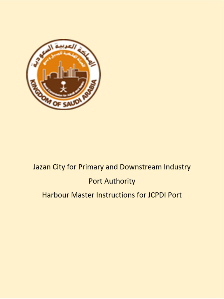 JCPDI PORT AUTHORITY Harbour Masters - Instructions Final | PDF ...