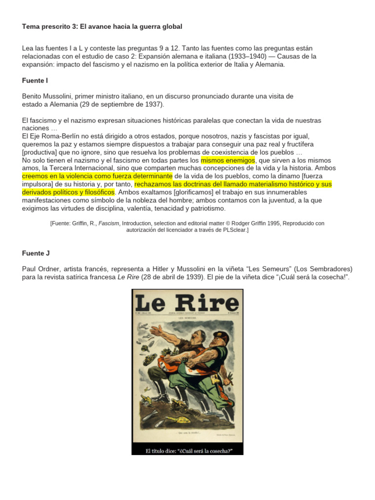 Prueba 1 Historia Ib Desarrollado | PDF | Alemania nazi | Fascismo