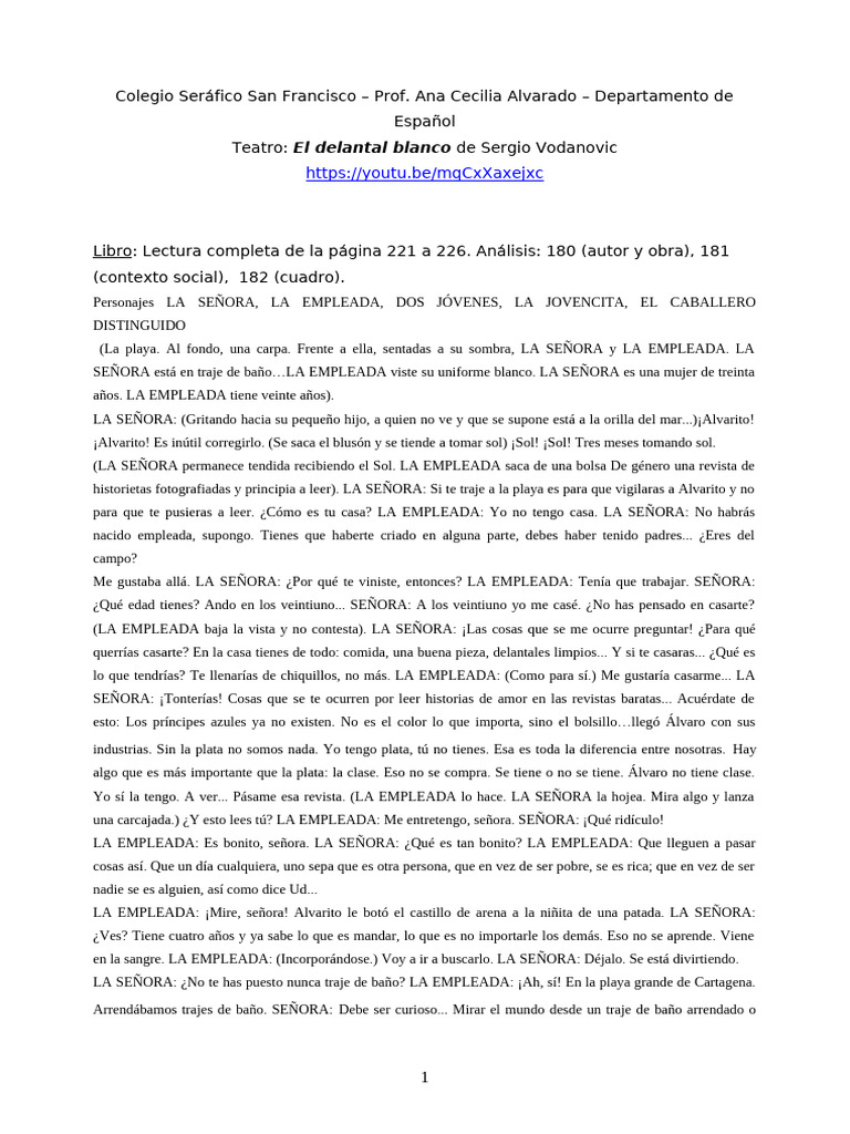 Resumen y Practicas de El Delantal Blanco 9no 55147b | PDF | Ropa