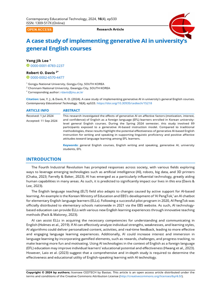 A Case Study of Implementing Generative Ai in Universitys General ...