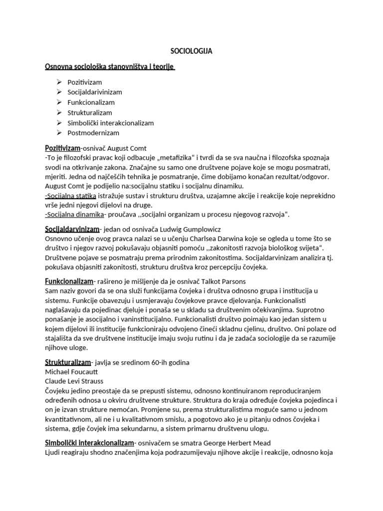 Sociologija Nova Skripta | PDF