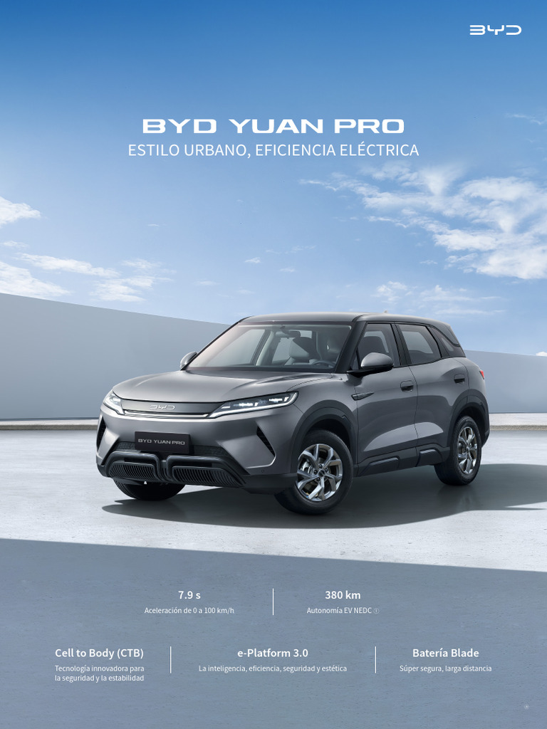 BYD YUAN PRO Flyer-ES-MX-20241025 - Review 2 | PDF | Diodo emisor de luz | Vehículos