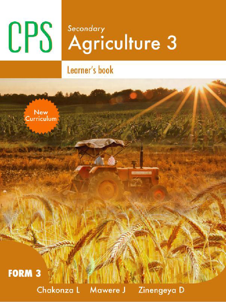 CPS Secondary Agriculture Form 3 - New Curriculum Learners Book | PDF