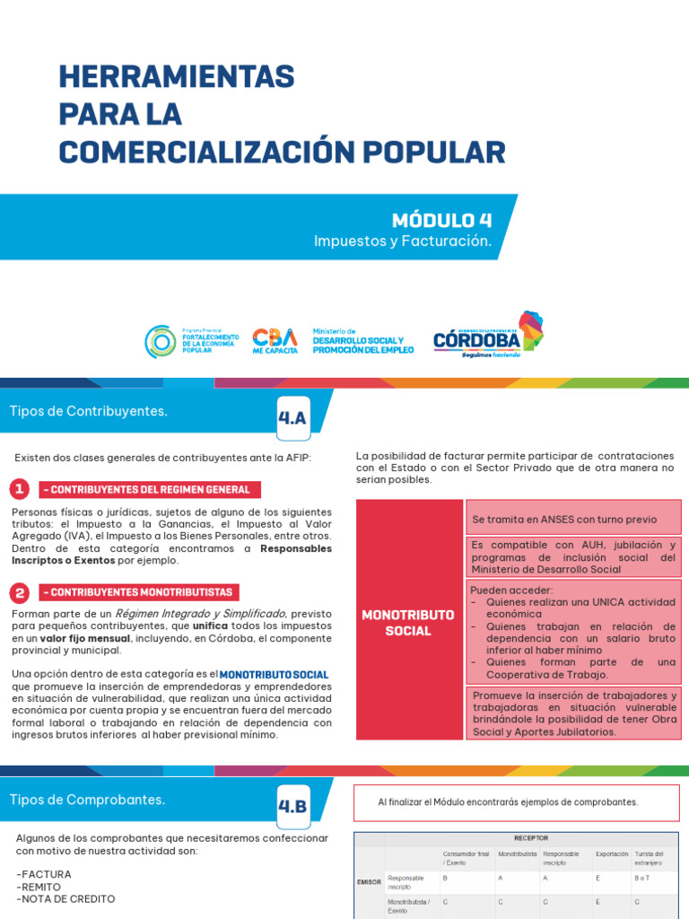Guía de Impuestos y Facturación AFIP | PDF | Factura | Impuestos