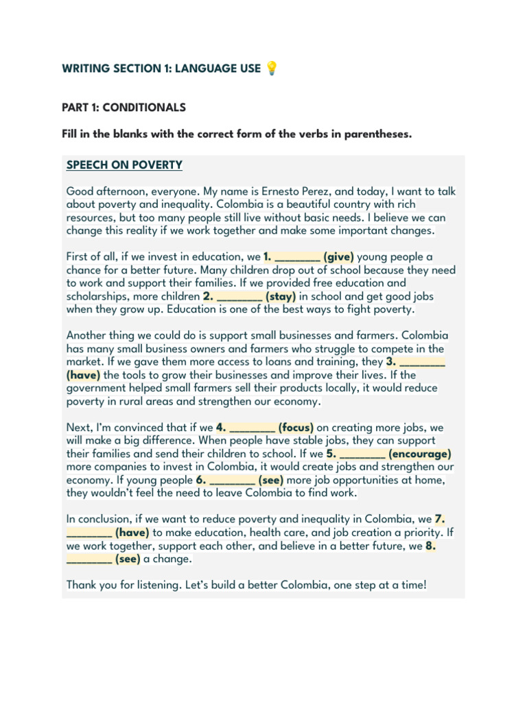 Writing Section | PDF | Poverty | Poverty & Homelessness