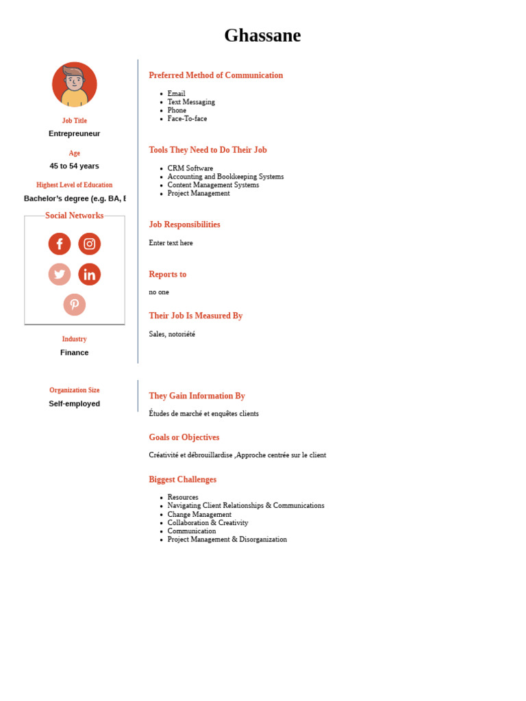 Ghassane | PDF | Career & Growth