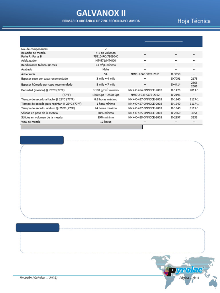 Galvanox Ii 24102023 | PDF | Zinc | Revestimiento