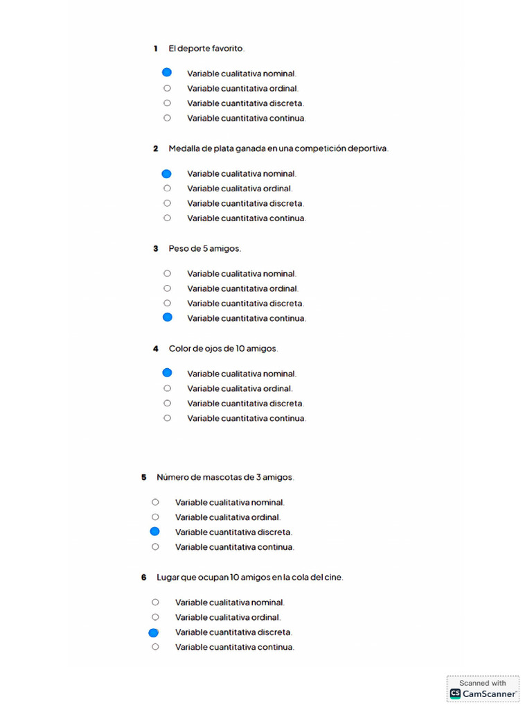 Tipo de Variables | PDF