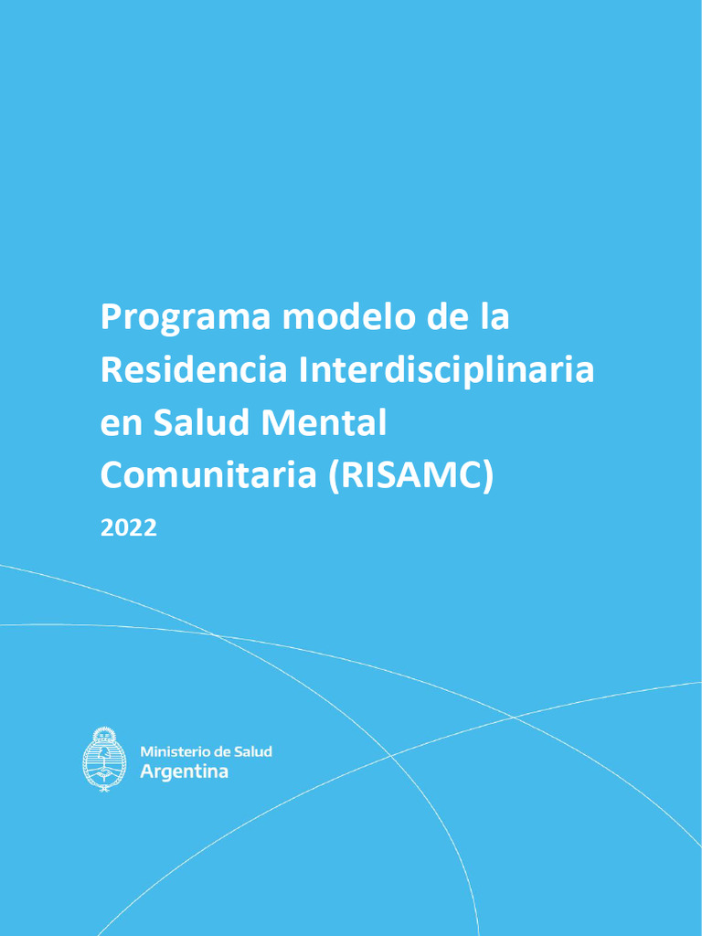 03 2023 Programa Modelo Risam | PDF | Salud mental | Sicología
