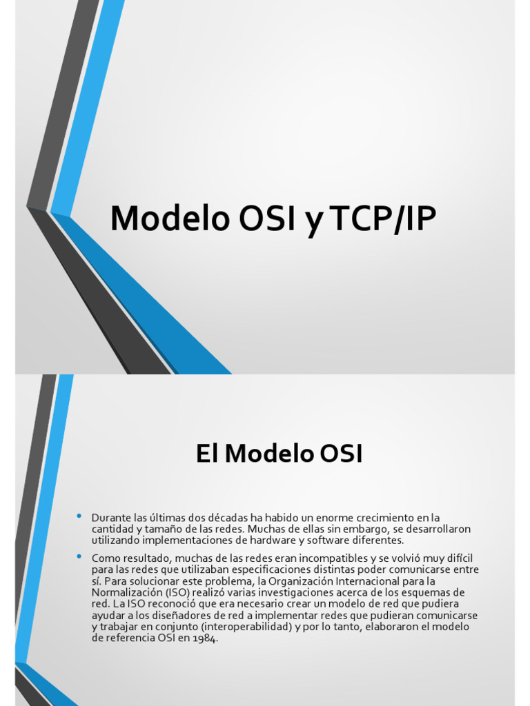 TCP Osi | PDF | Modelo osi | Red de computadoras