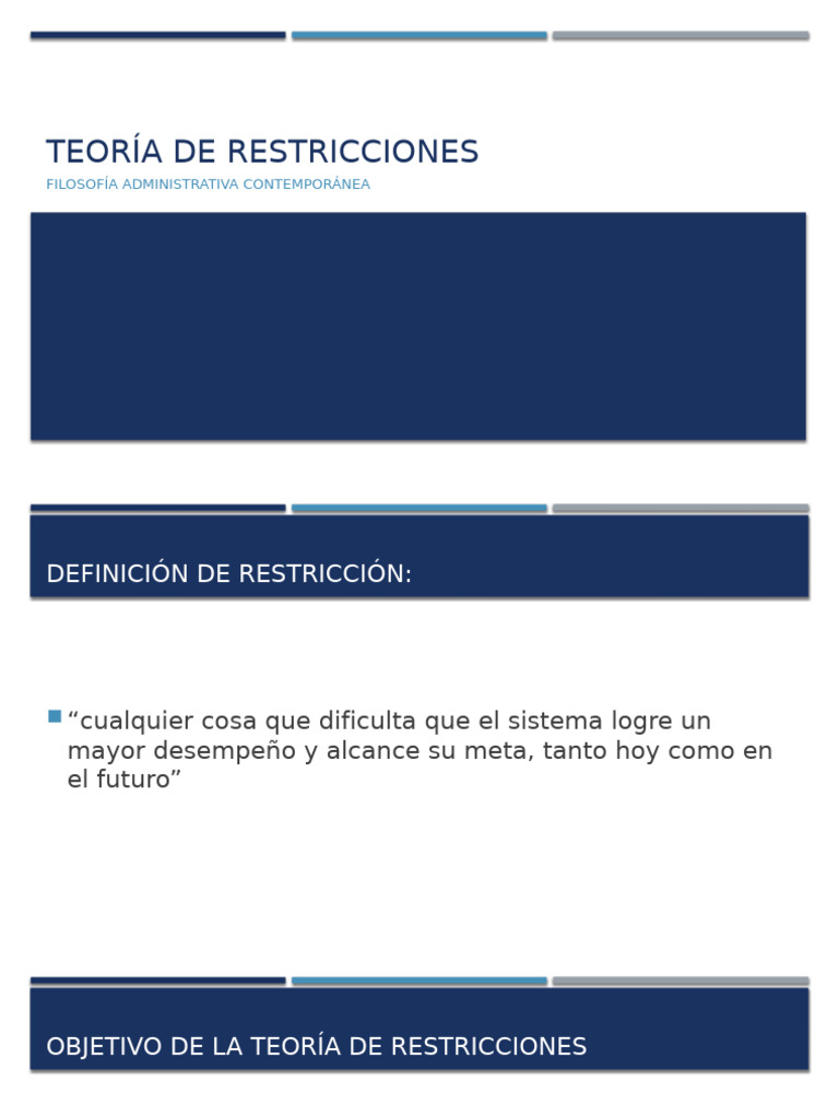 Teoría de Restricciones | PDF | Zapato | Fábrica