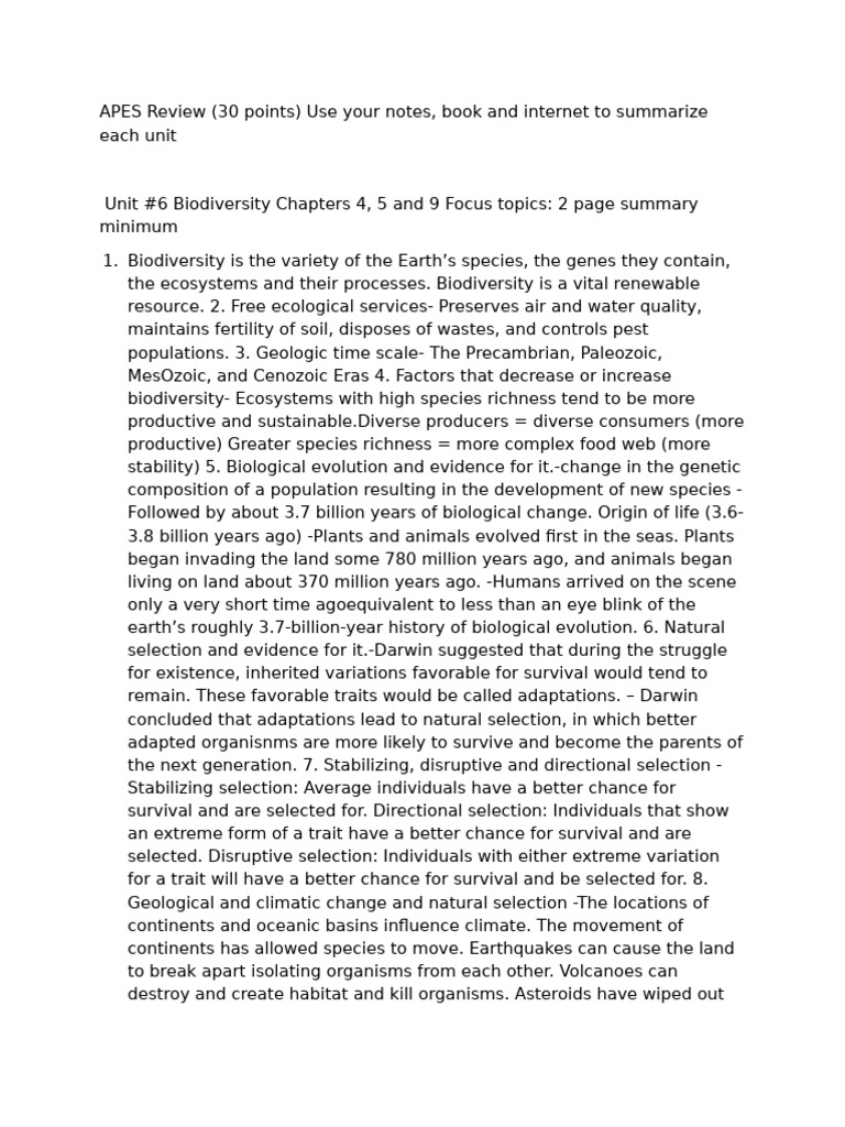 APES study guide | PDF | Plate Tectonics | Atmosphere Of Earth