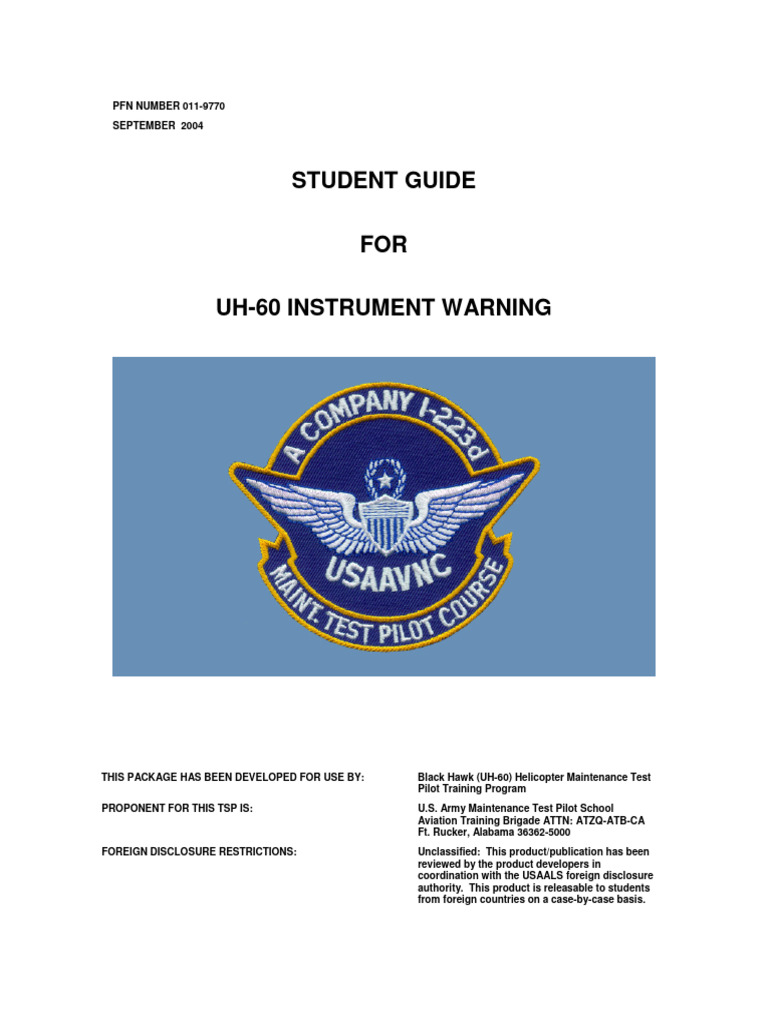 Instrument Warning Student Guide | PDF | Instrumentation | Relay