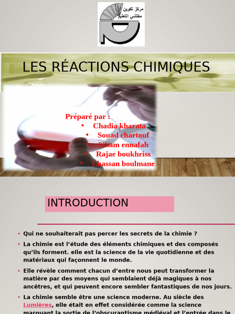 Types de Réactions Chimiques | PDF | Catalyse | Chimie