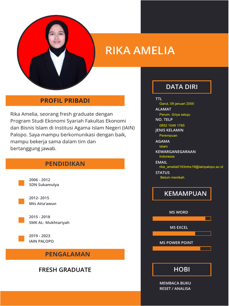 CV - Rika Amelia | PDF