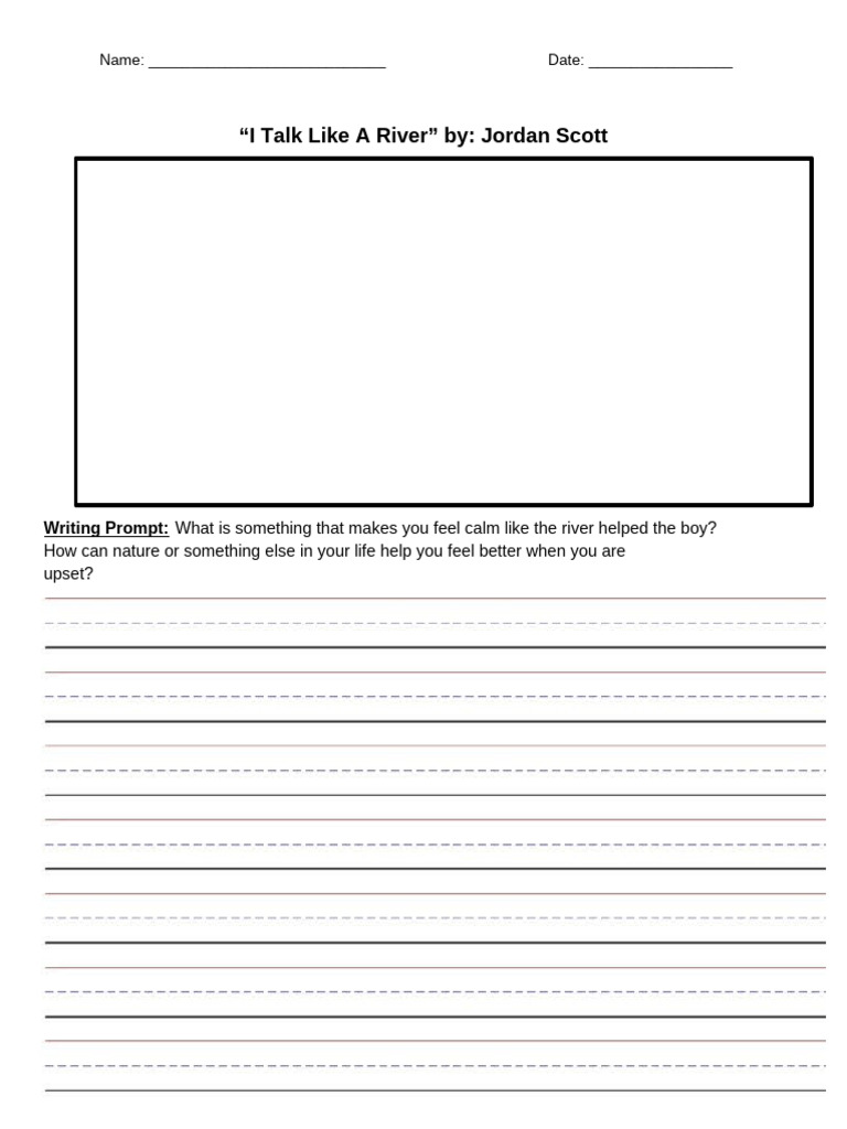 I Talk Like A River Worksheet | PDF | Self-Improvement