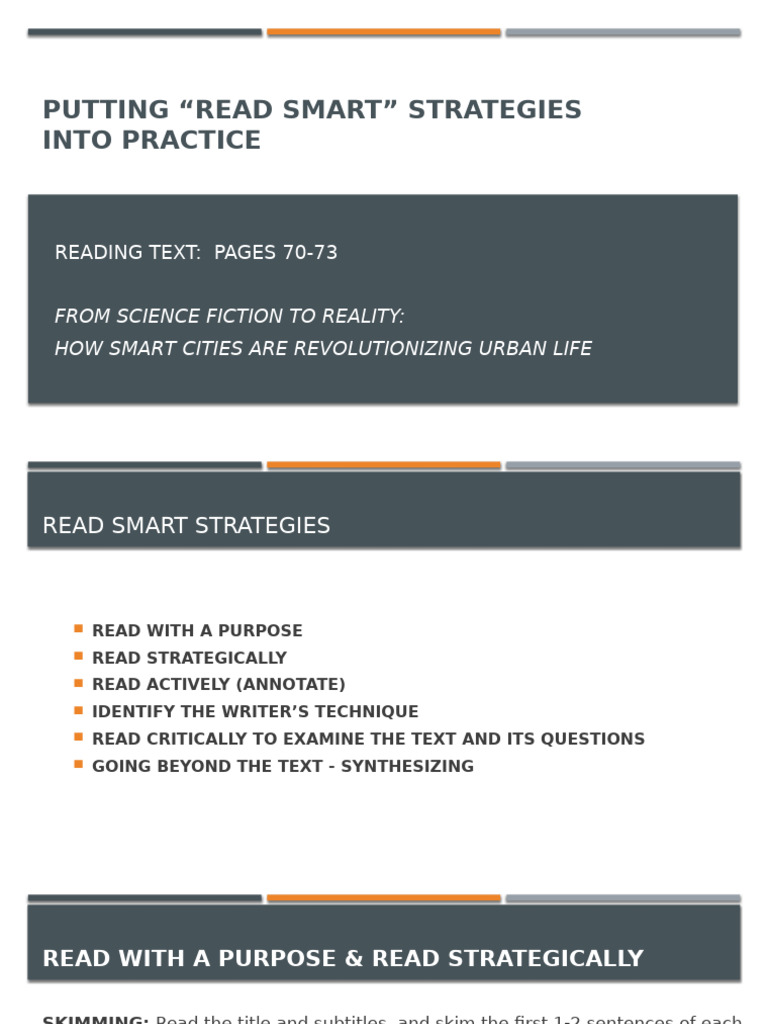 Smart Cities: Strategies for Effective Reading | PDF | Argument | Fallacy