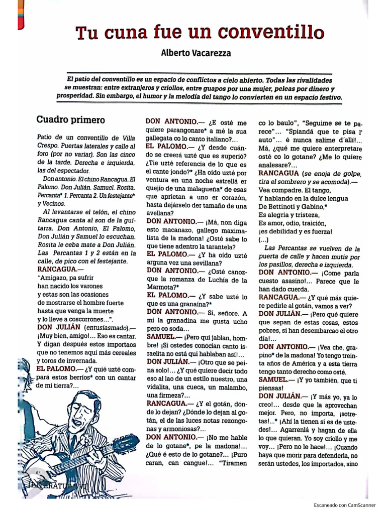 Tu Cuna Fue Un Conventillo Alberto Vacarezza | PDF