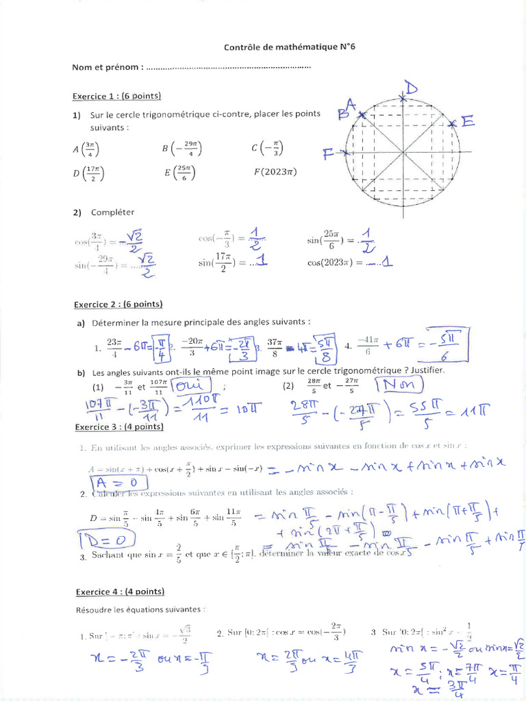 Correctio Controle Trigo | PDF