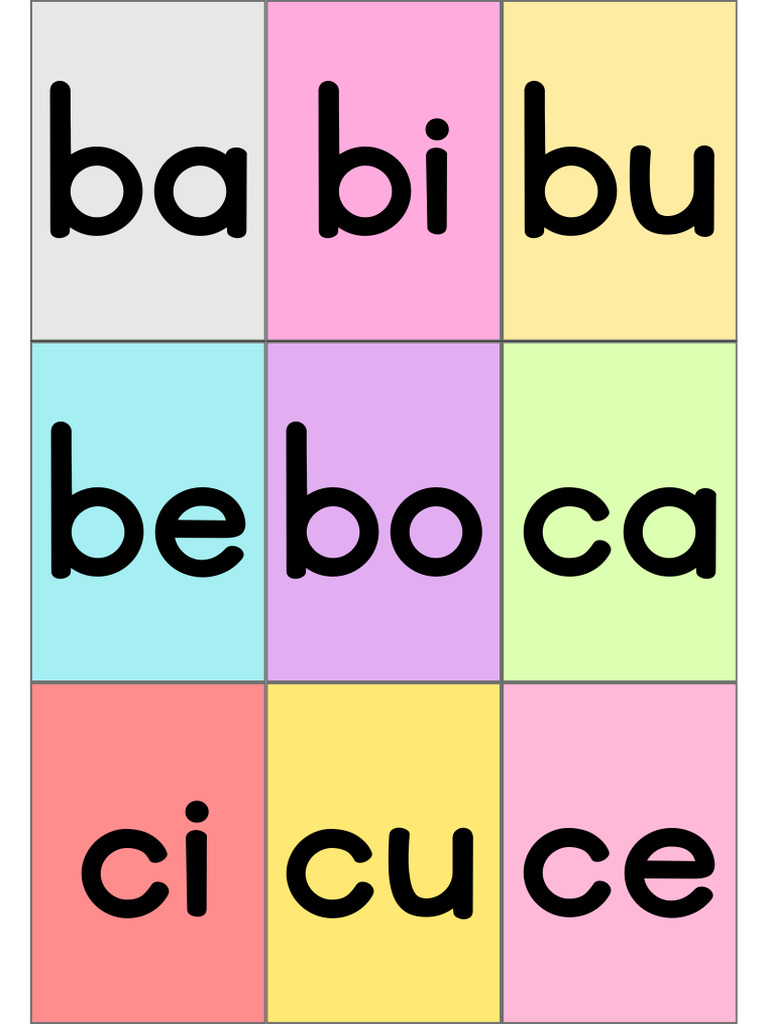 Flash Card Suku Kata | PDF