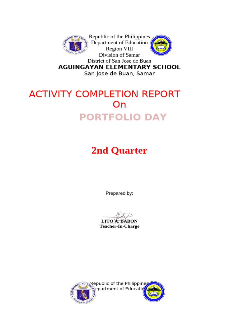 2nd Q Acr Report 2023 2024 Portfolioday | PDF | Wellness