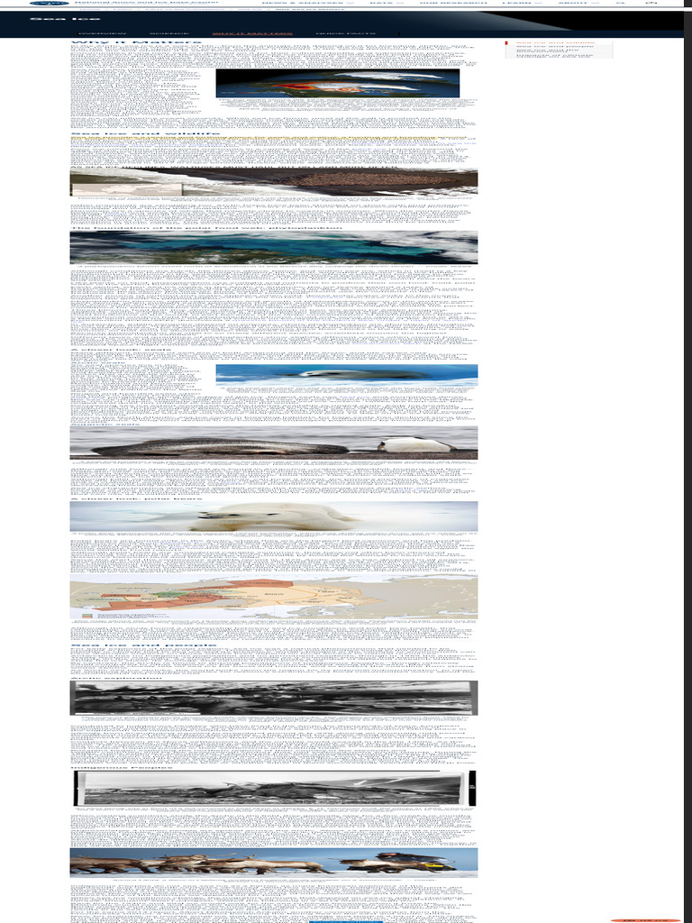 Why Sea Ice Matters National Snow and Ice Data Center | PDF | Sea Ice | Pinniped