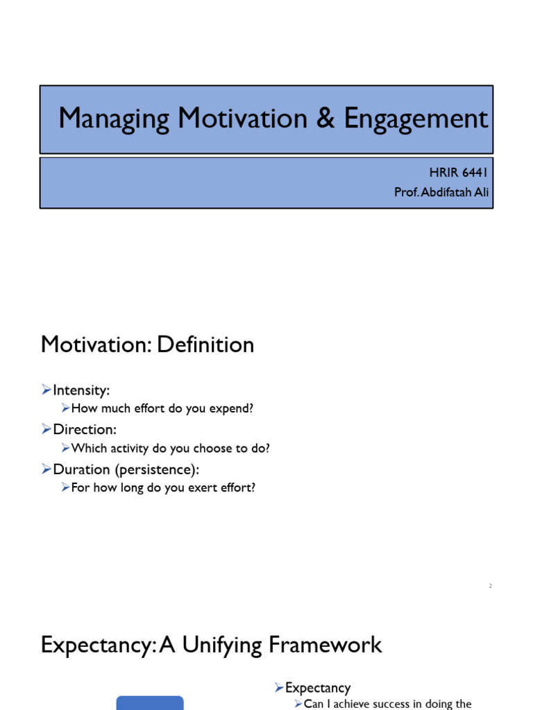 Motivation and Engagement Strategies | PDF | Motivation | Motivational