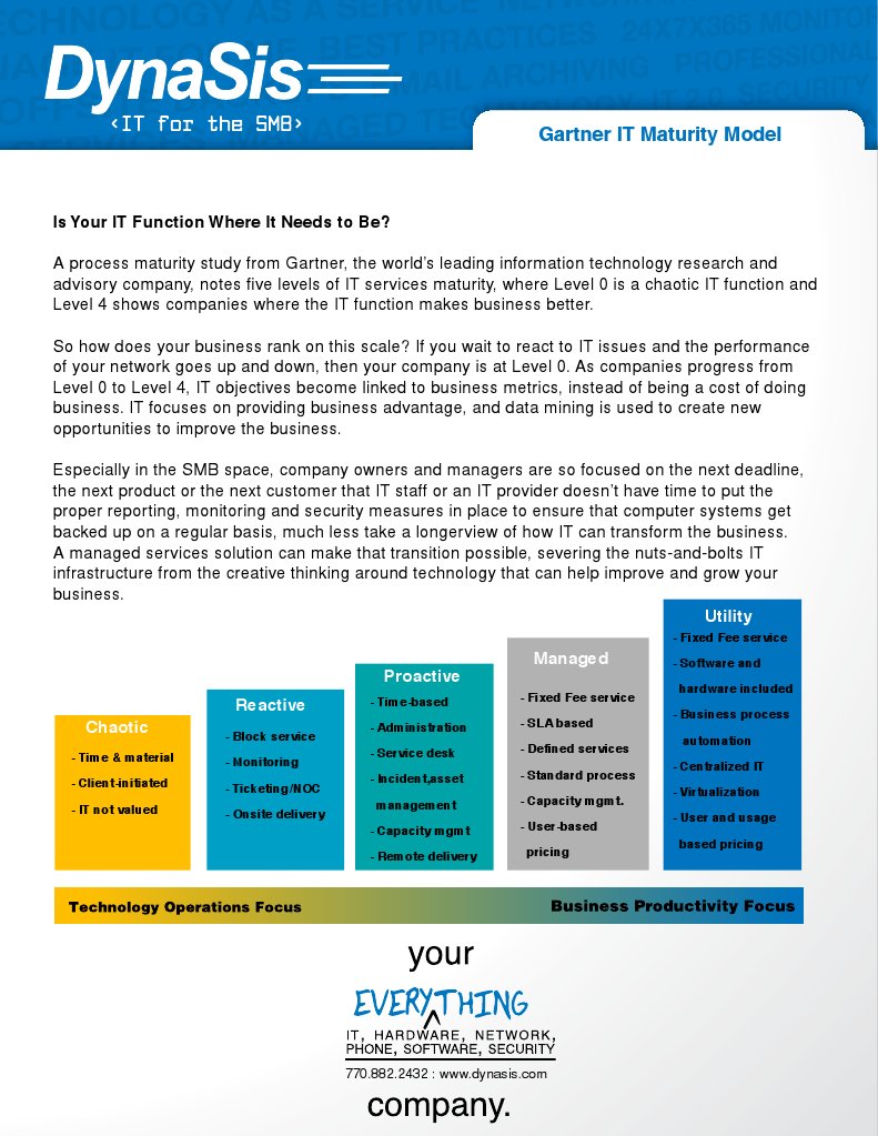 Gartner IT Maturity Model Overview | PDF | Business | Finance & Money ...
