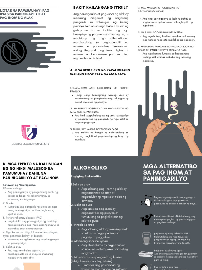 Pamphlet Smoking | PDF