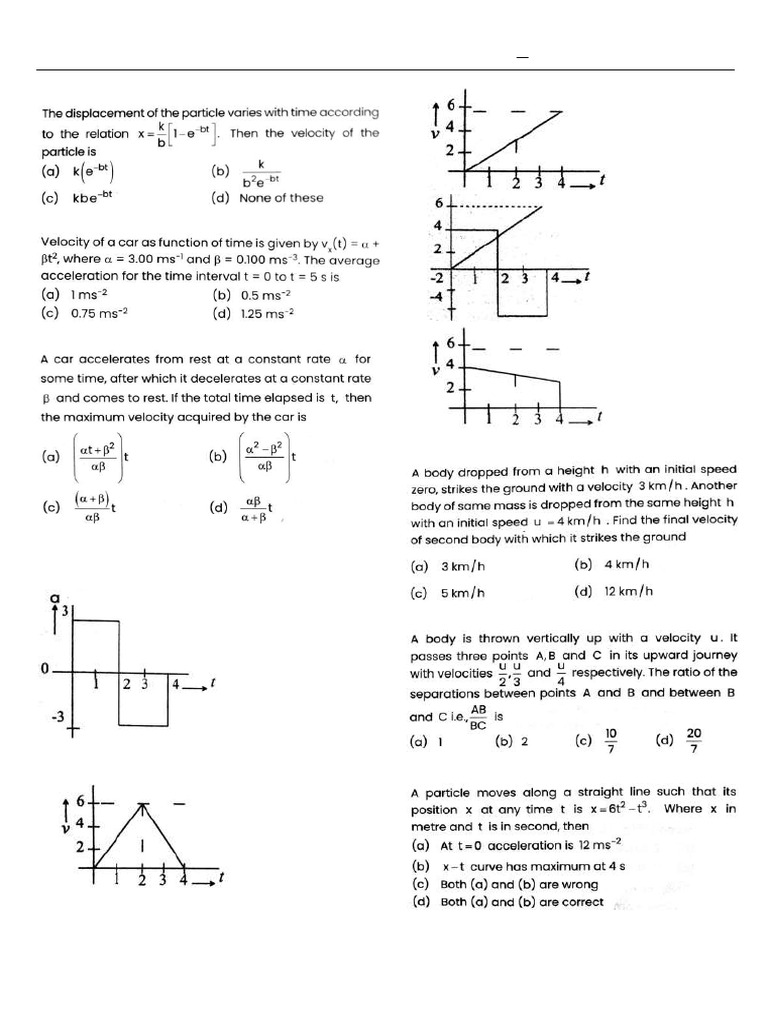 Physics Homework Problems | PDF
