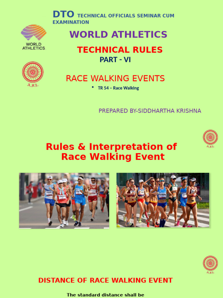 RACE-WAL | PDF | Sport Of Athletics | Sports