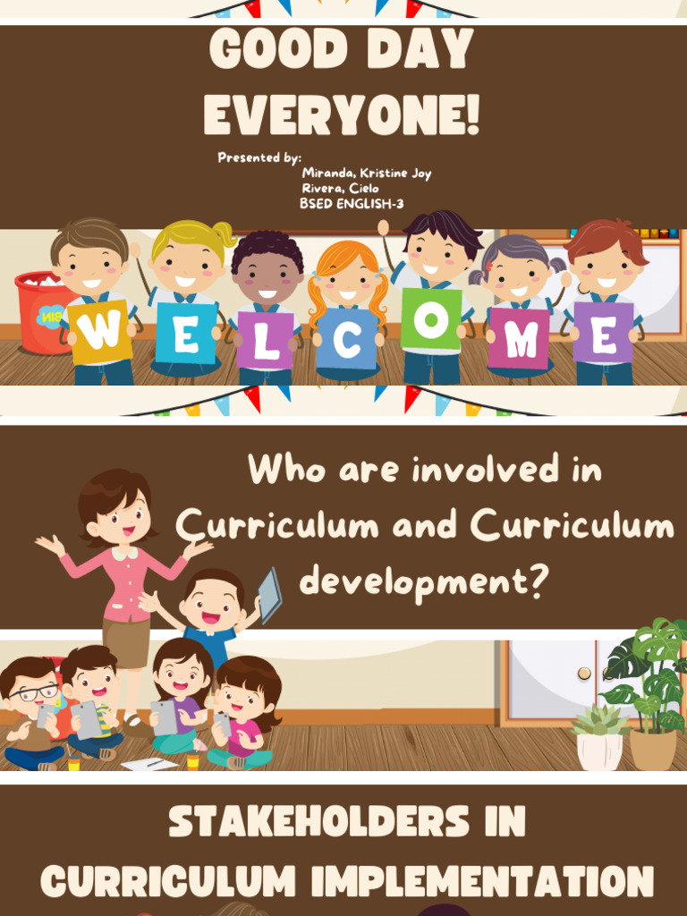 Stakeholders in Curriculum Development | PDF | Curriculum | Teachers