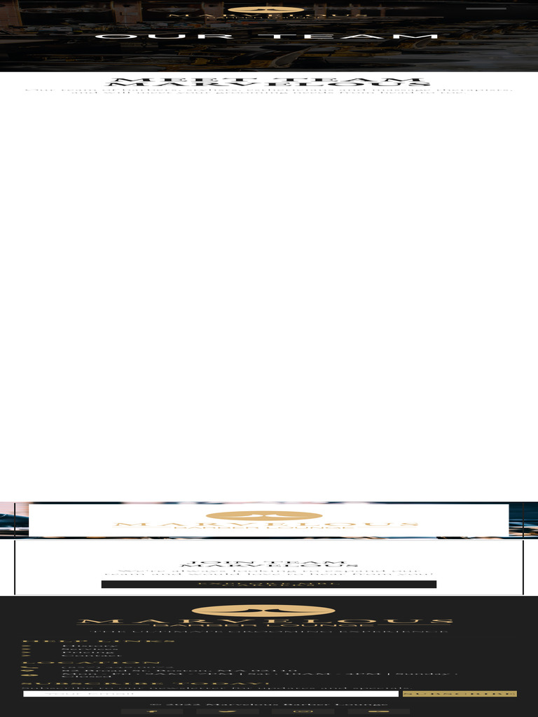 Our Team - Marvelous Barber Lounge | PDF