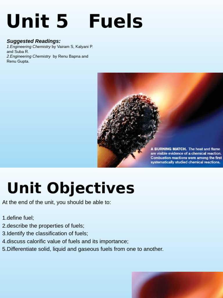 Unit 5 Fuels | PDF | Ethanol | Coal