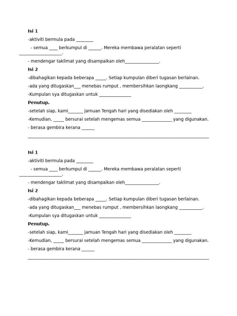 Rangka KARANGAN GOTONG ROYONG | PDF | Griya & Taman