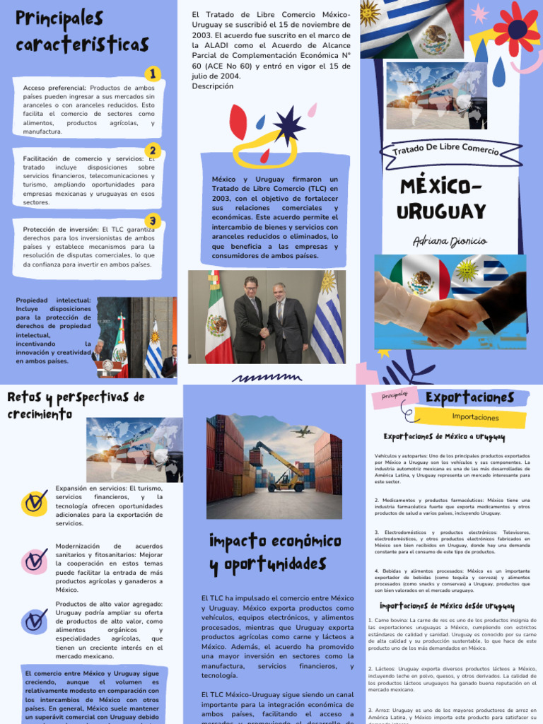 S9 Triptico TLC México-Uruguay | PDF | Tratado de Libre Comercio ...