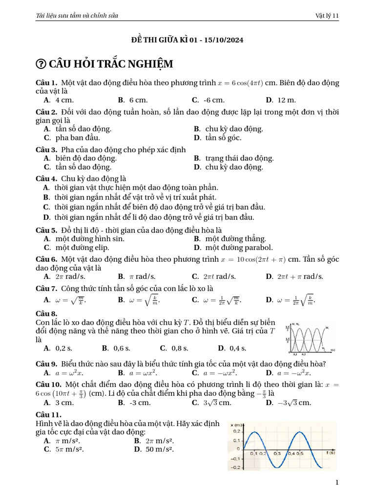 De Thi GK1 VL11 02 19.10 | PDF