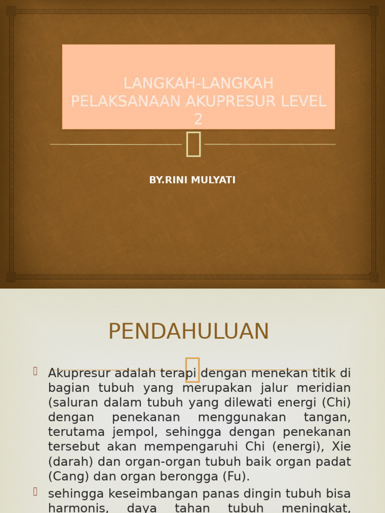 Panduan Akupresur Level 2 | PDF | Pengembangan Diri