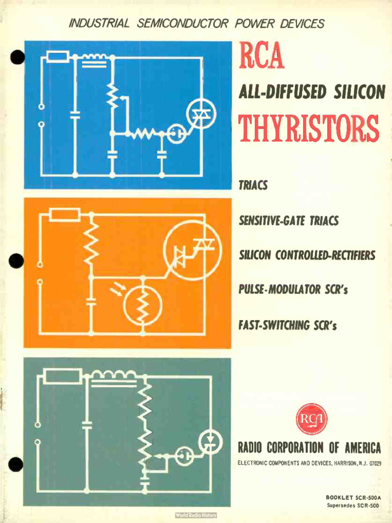 RCA Solid State Thyristors Etc 60's | PDF | Power Engineering | Computer Engineering