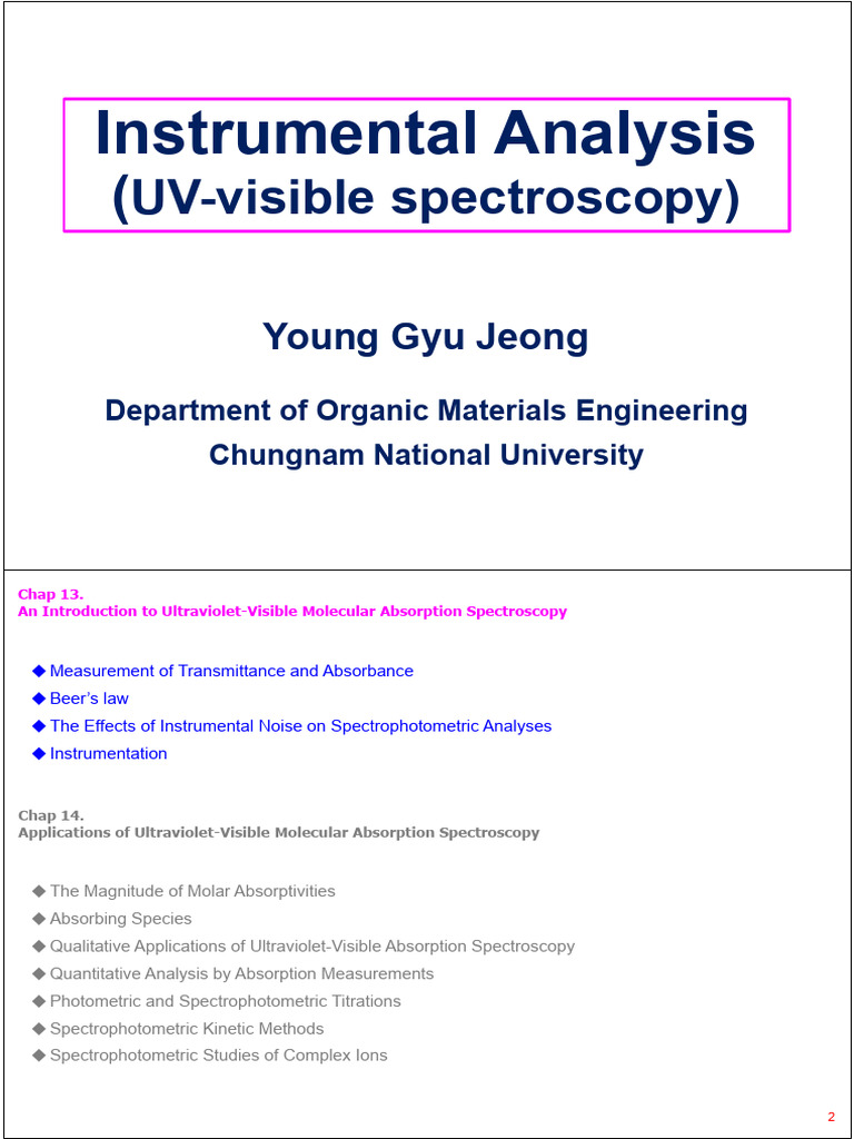Applications of UV-Visible Spectroscopy | PDF | Spectrophotometry ...