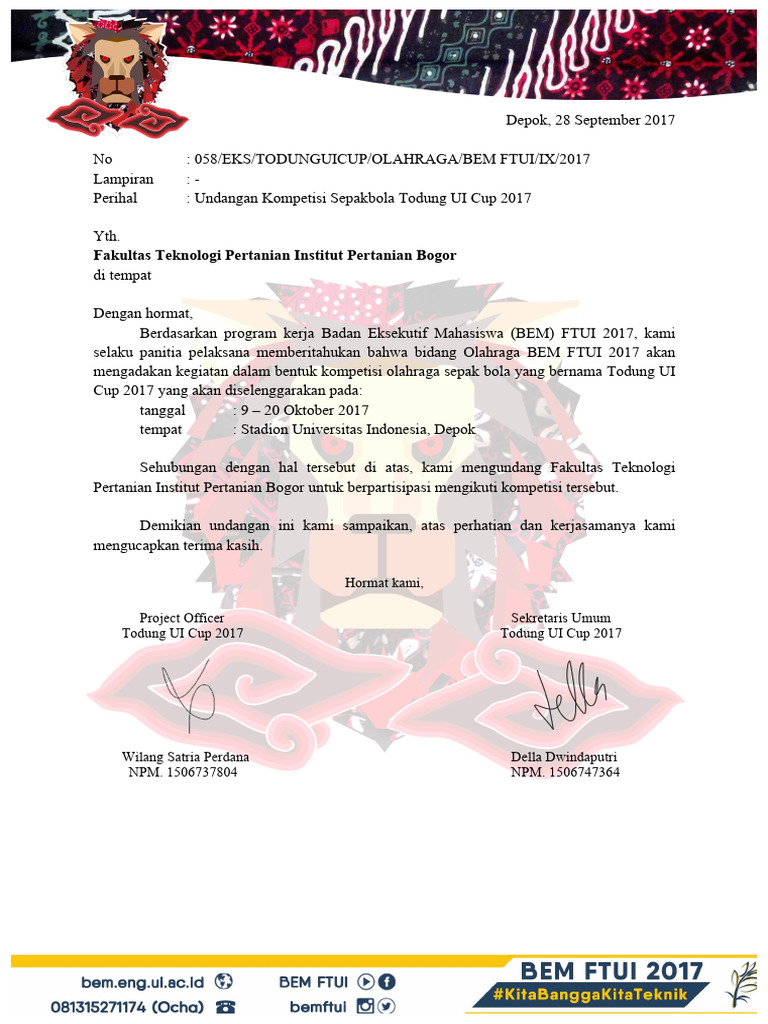 058-Undangan FTP IPB | PDF